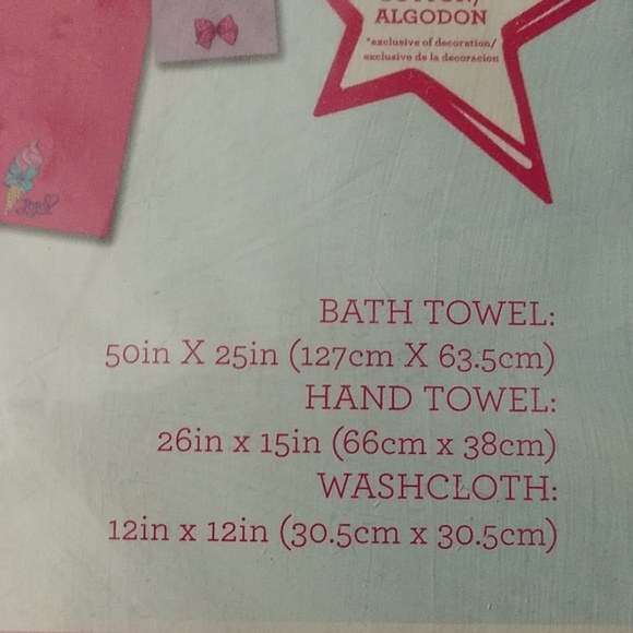 JoJo Siwa | Bath | Nickelodeon Jojo Siwa 3 Piece Bath Towel Set Nwt ...